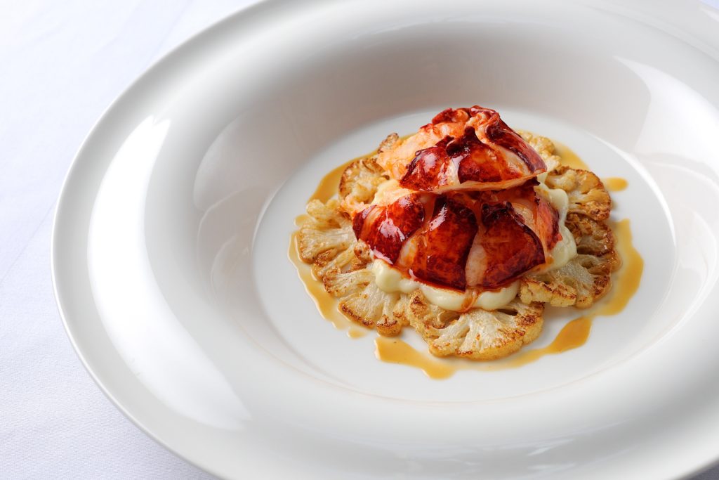 Chef's Recipe: Poached Lobster Tail with Cauliflower and Lobster Butter ... Chef's Recipe: Poached Lobster Tail with Cauliflower and Lobster Butter ...